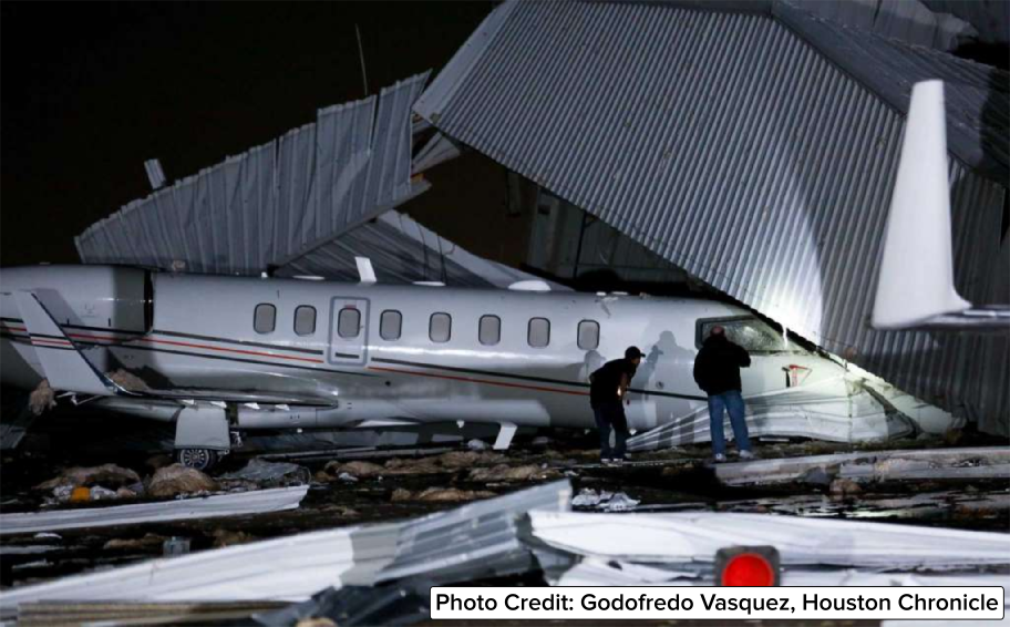 Severe Storms Damage Hangar At Houston Texas Airport – MORECAST